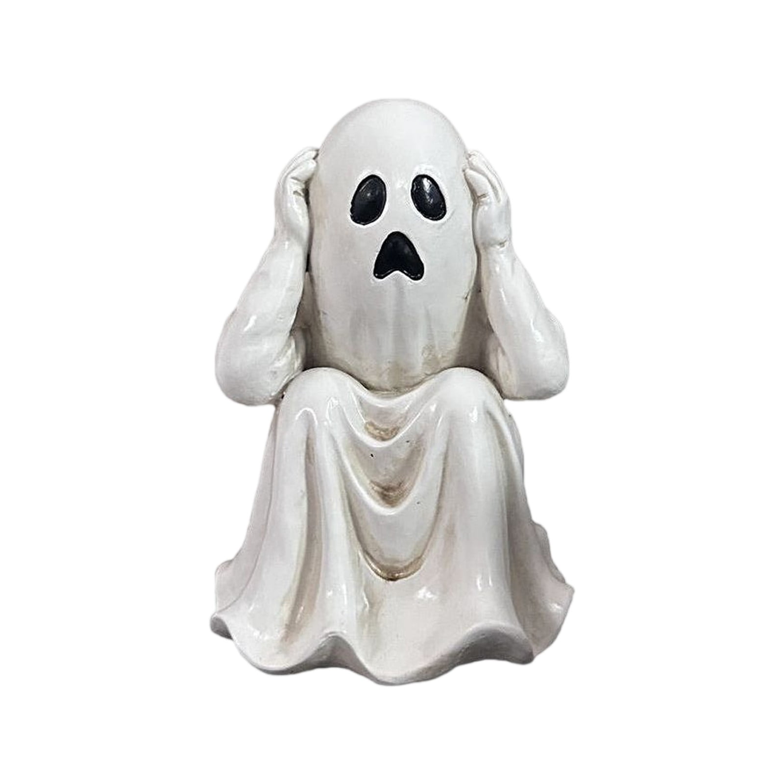 Creative Halloween Frightened Ghost Figurine, Spooky & Adorable Vibe ...