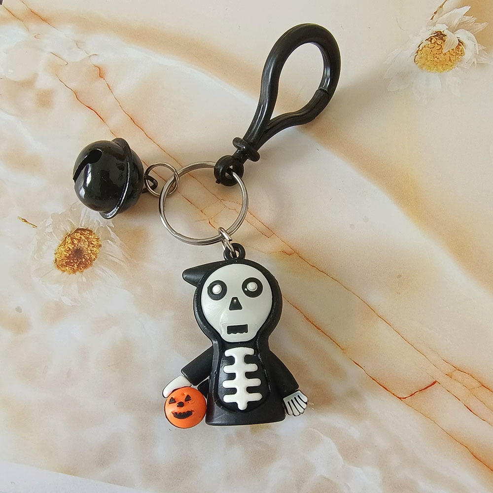 Creative Halloween Ghost Sickle Cartoon Doll Girl Bag Car Keychain ...
