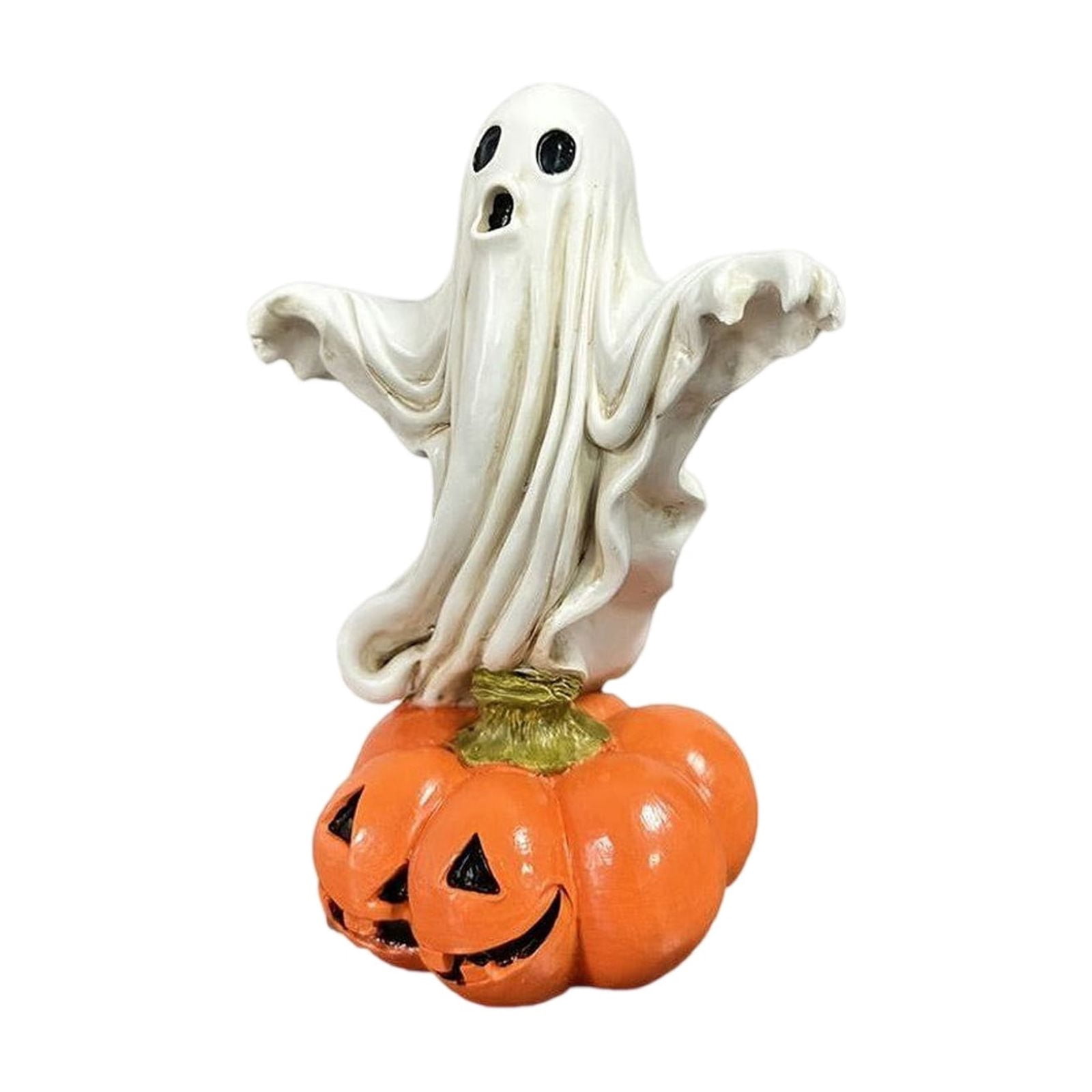 Creative Halloween Pumpkin Ghost Figurine, Spooky & Adorable Vibe for ...