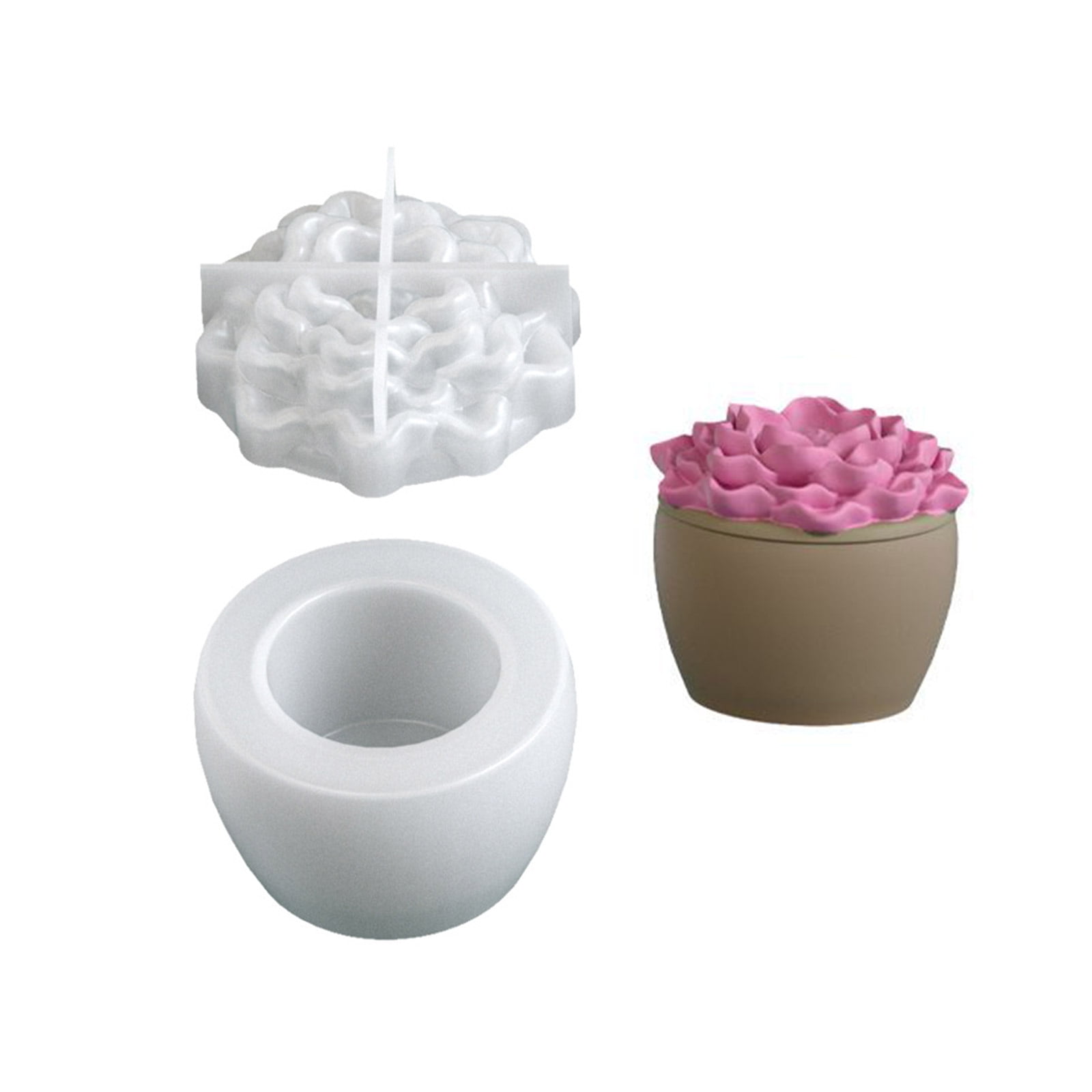 Creative Handmade Silicone Flower Flower Mold For Container And Home ...