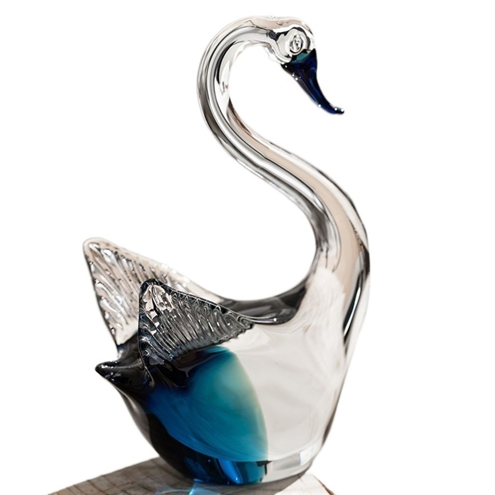 Creative Handmade Swan Glass Ornaments, Living Room, Porch, TV Cabinet ...