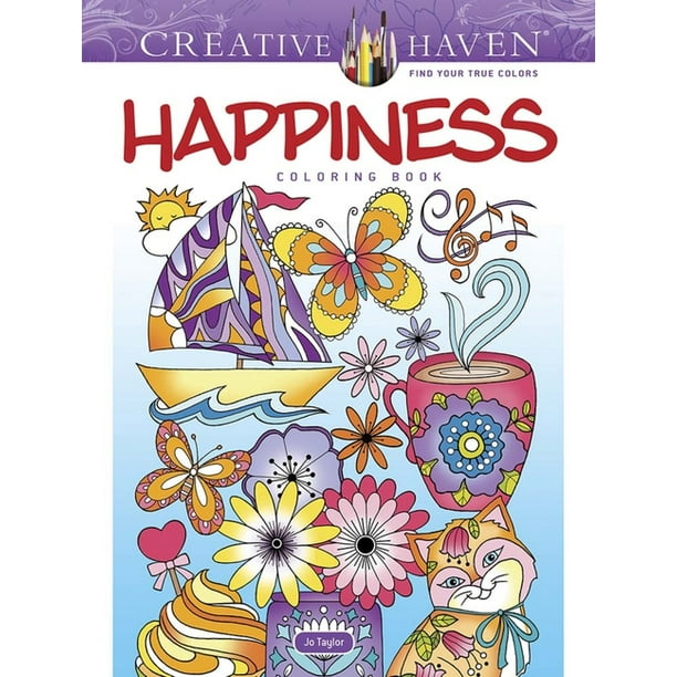 Adult Coloring Books: Calm: Creative Haven Happiness Coloring Book ...