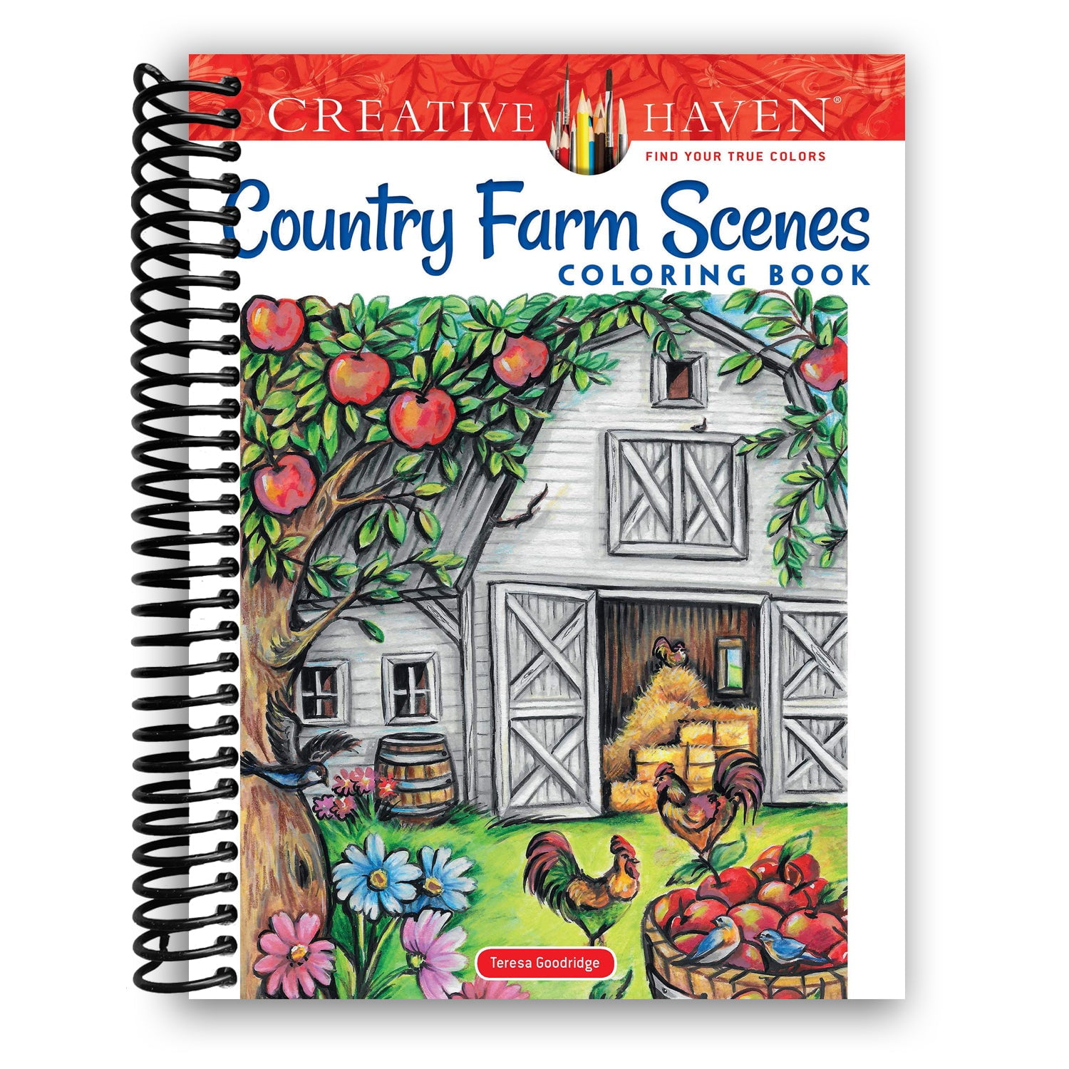 Creative Haven Country Farm Scenes Coloring Book: Relax & Find Your ...