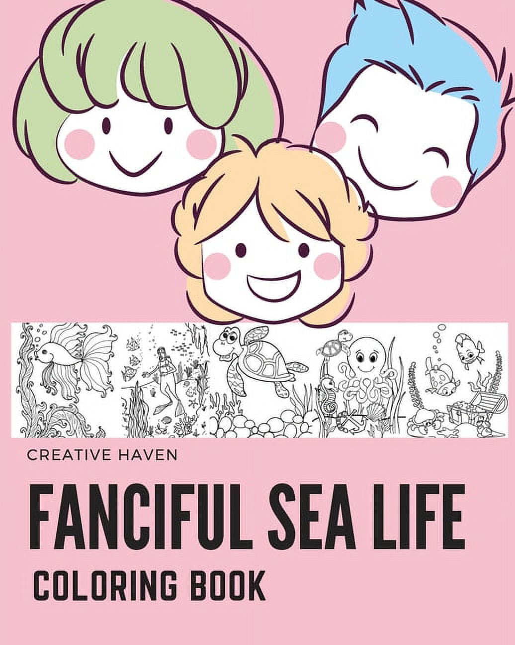 Creative Haven Fanciful Sea Life Coloring Book : An Adult Coloring Book ...