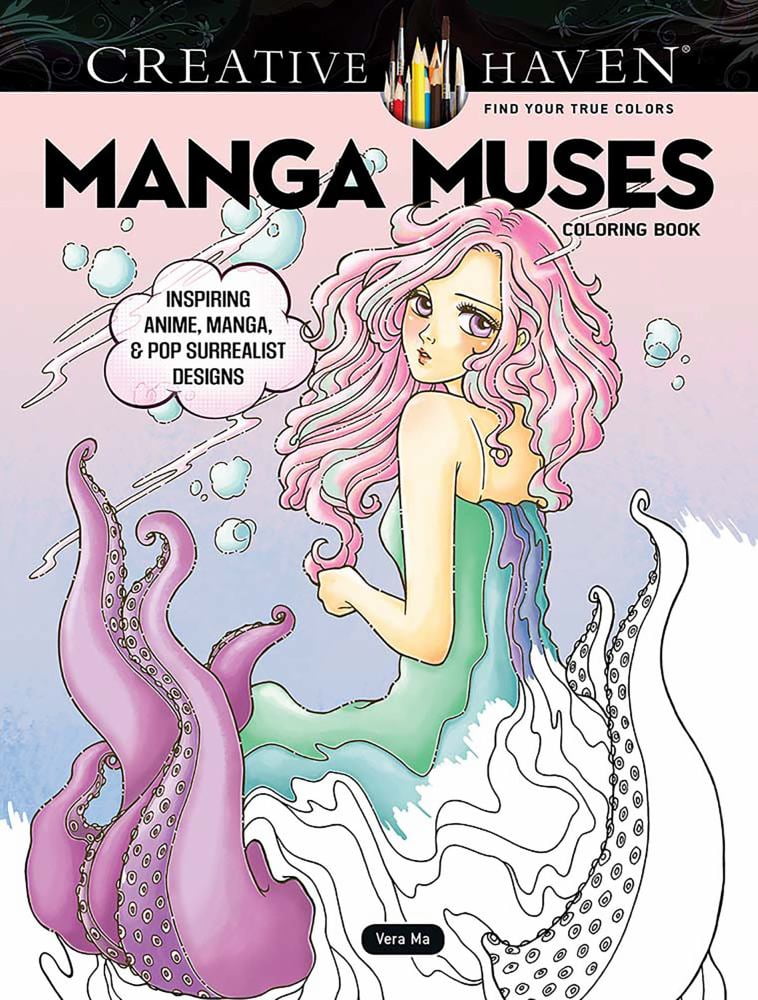 Creative Haven Manga Muses Coloring Book: Inspiring Anime, Manga, and ...