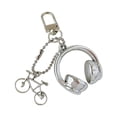 Creative Headphone Shaped Keychain For Cycling Enthusiasts Trendy Resin ...