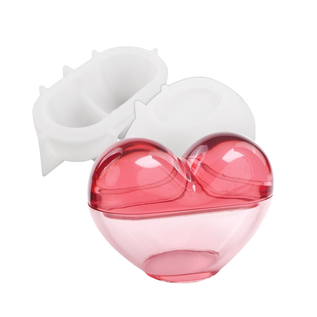 Creative Heart Shaped Silicone Mould Set for Crystal Epoxy Plaster ...