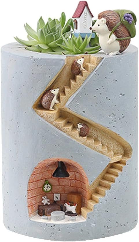 Creative Hedgehog Pot Flower Pots Planters Vase Decor for ,Flower ...