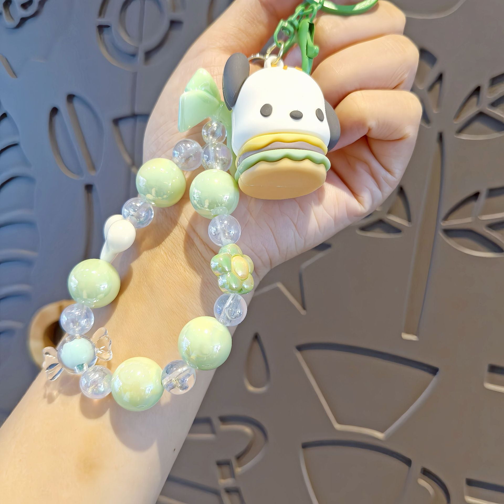 Creative Hello Kitty anime doll beaded mobile phone chain, Kawaii ...
