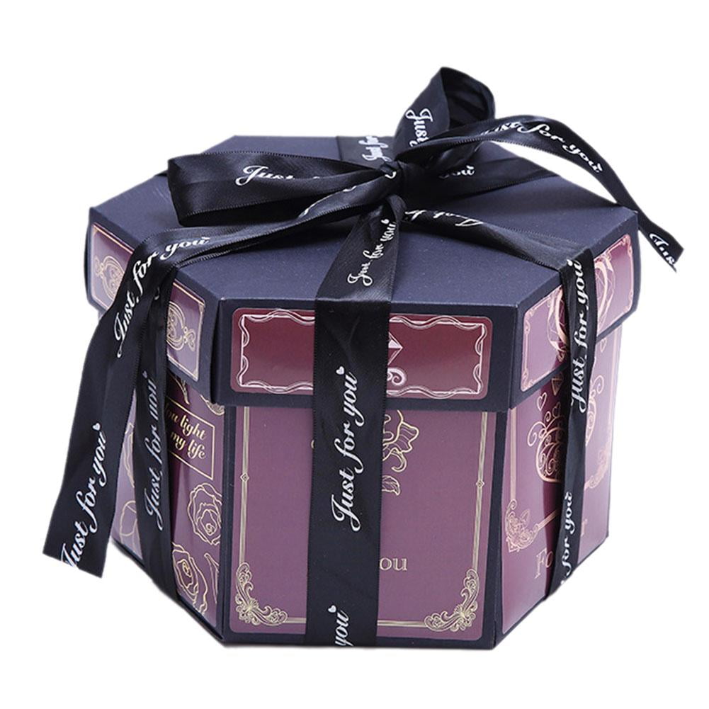 Creative Hexagonal Explosion Box Album Surprise Gift Box DIY Handmade ...
