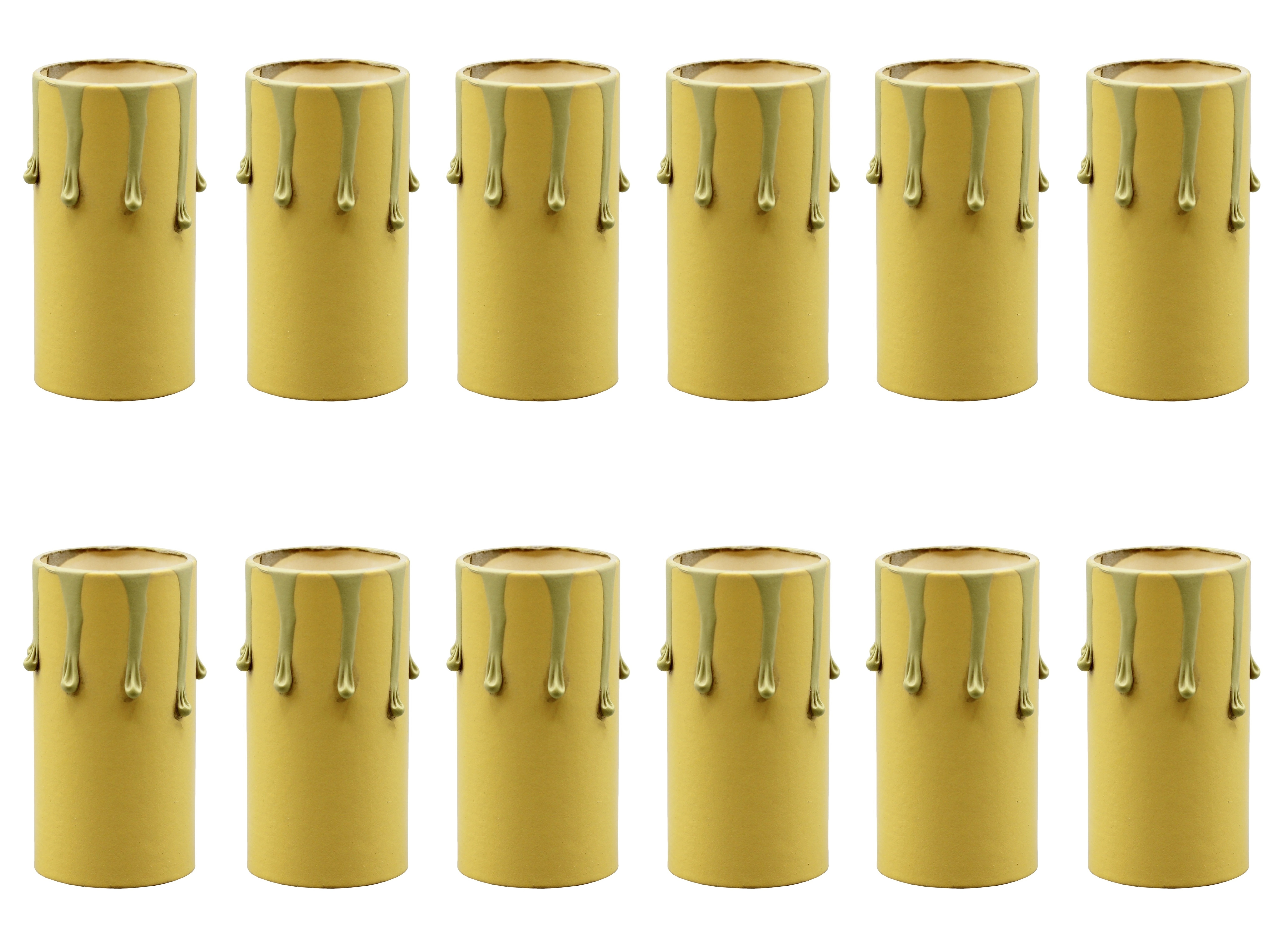 Creative Hobbies 1-3/4 Inch Tall Antique Drip Look Candle Socket Covers ...