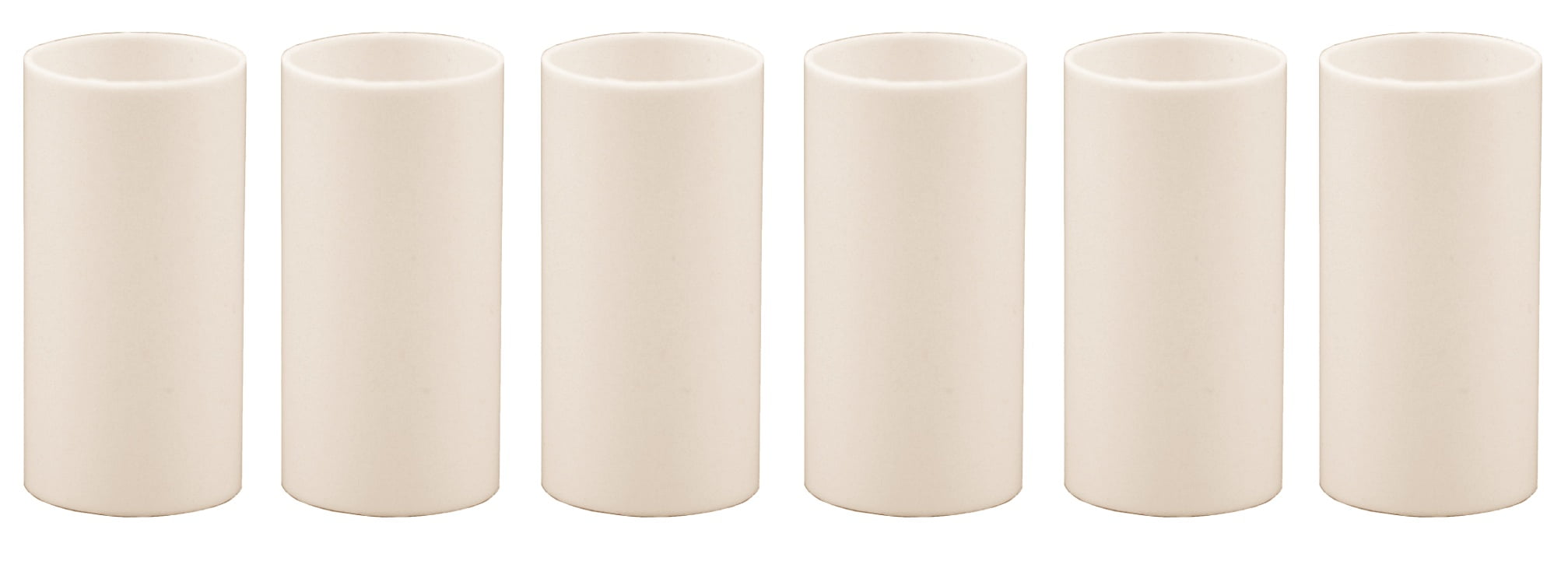 Creative Hobbies 1 3/4 Inch Tall Cream Plastic Candle Covers Sleeves ...
