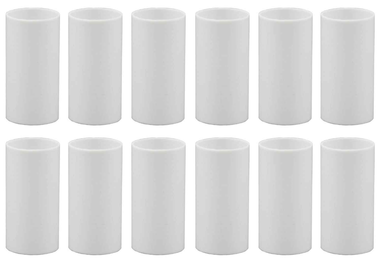 Creative Hobbies 1 3/4 Inch Tall White Plastic Candle Covers Sleeves ...