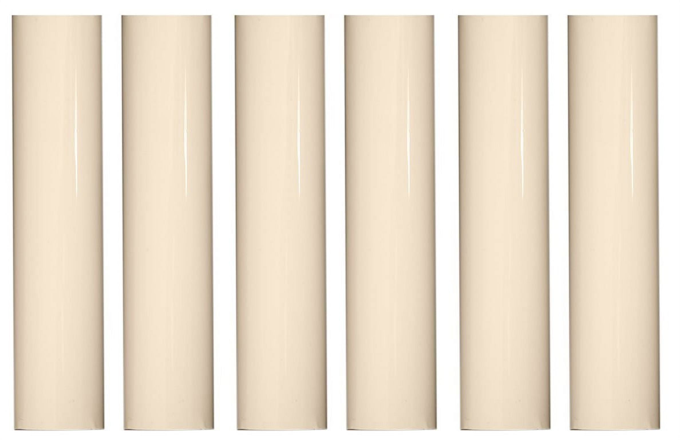 Creative Hobbies 4 Inch Tall Cream Plastic Candle Cover Sleeves ...