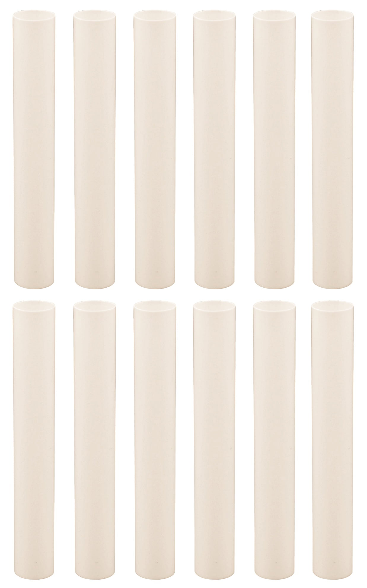 Creative Hobbies 6 Inch Tall Cream Plastic Candle Covers Sleeves ...