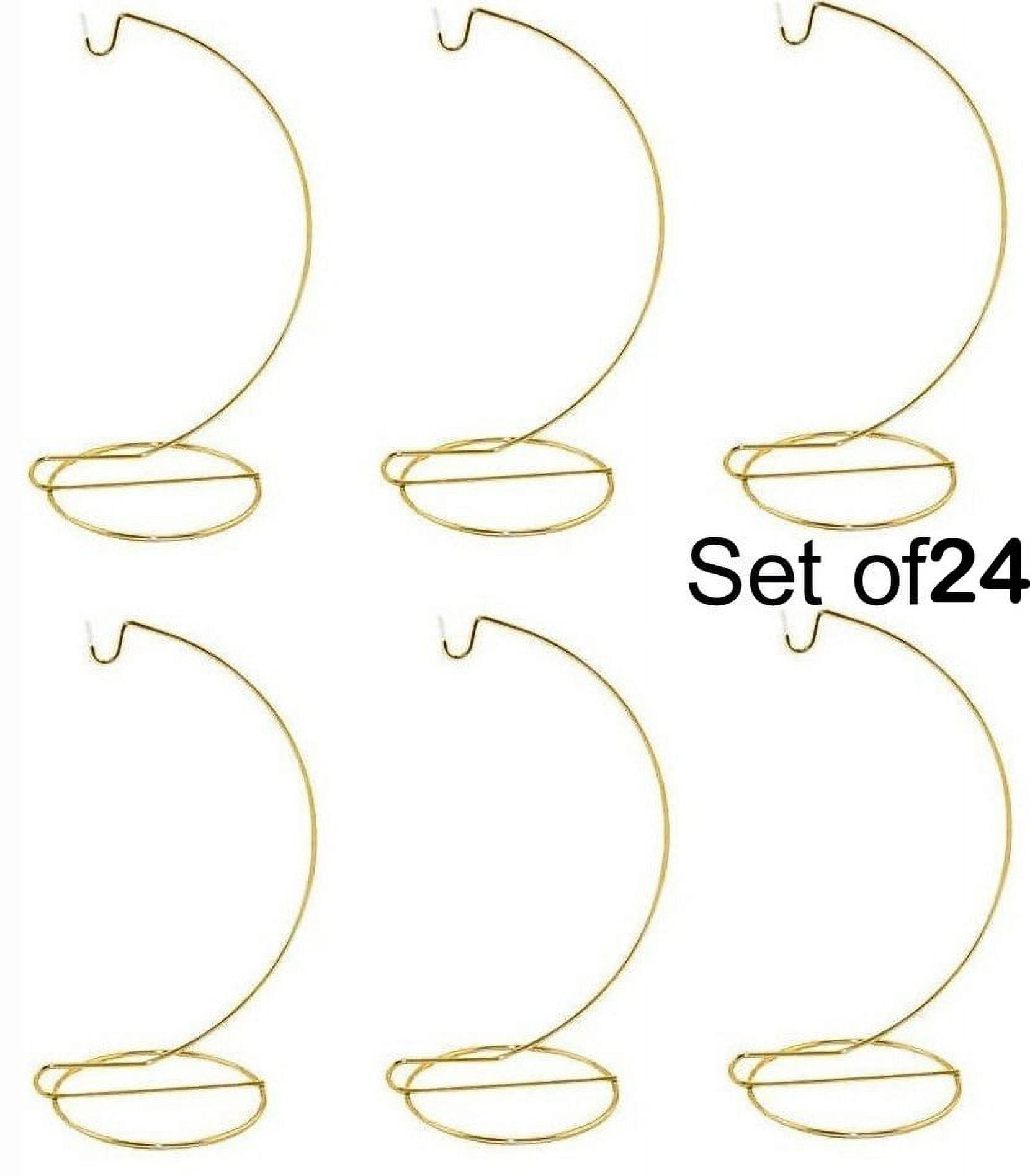 Creative Hobbies 8 inch Tall Gold Ornament Display Stand Hanger Holder ...