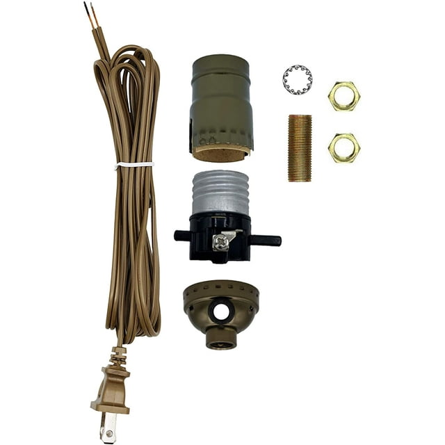 Creative Hobbies Basic Lamp Wiring Kit, Push Through Socket, Matching ...