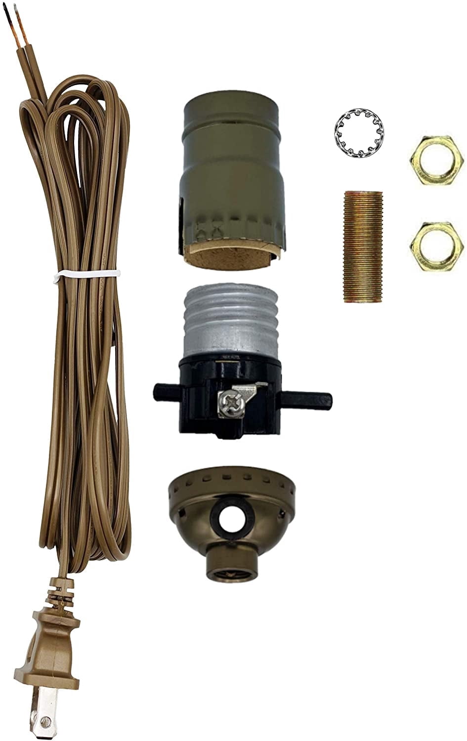 Creative Hobbies Basic Lamp Wiring Kit, Push Through Socket, Matching ...