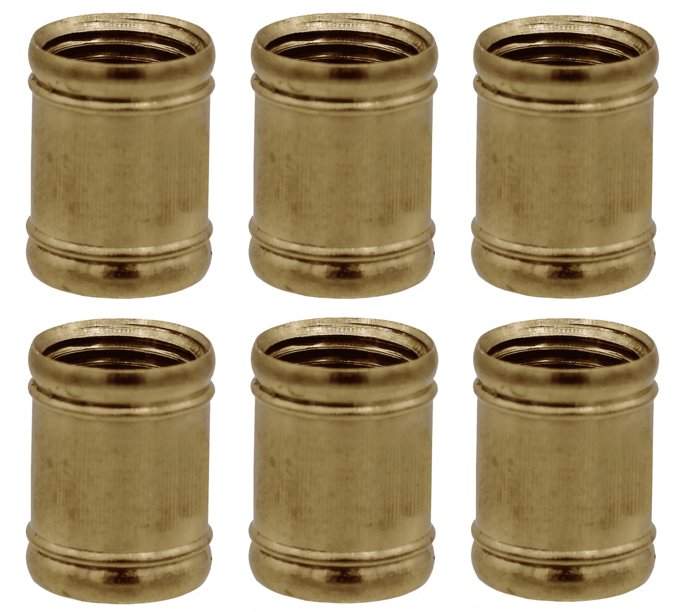 Creative Hobbies Brass Coupling 1/2 Inch Long 1/8 IP for Lamp and Light ...