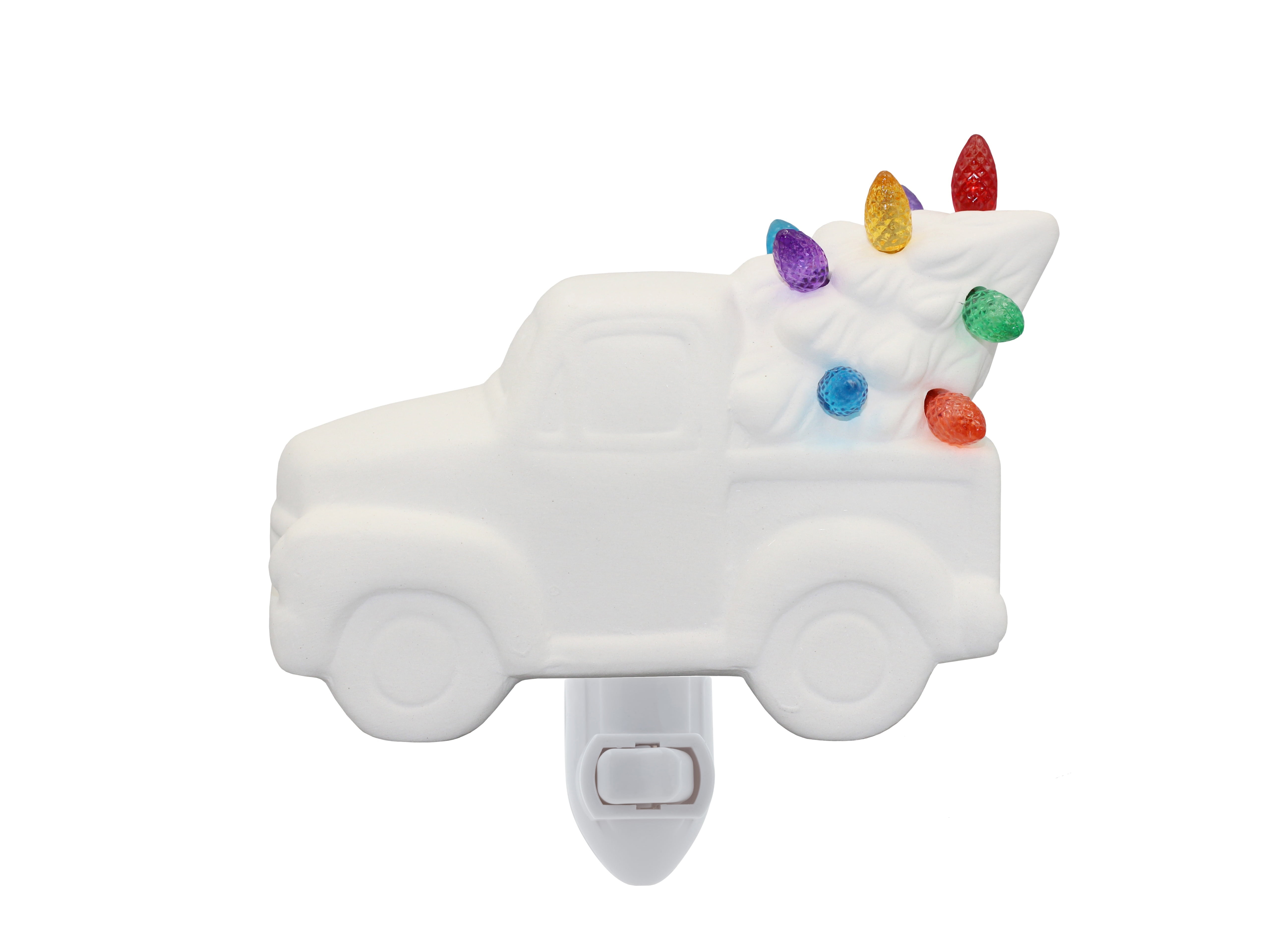 Creative Hobbies Christmas Lamp, Holiday Nightlight DIY Bisque Vintage ...