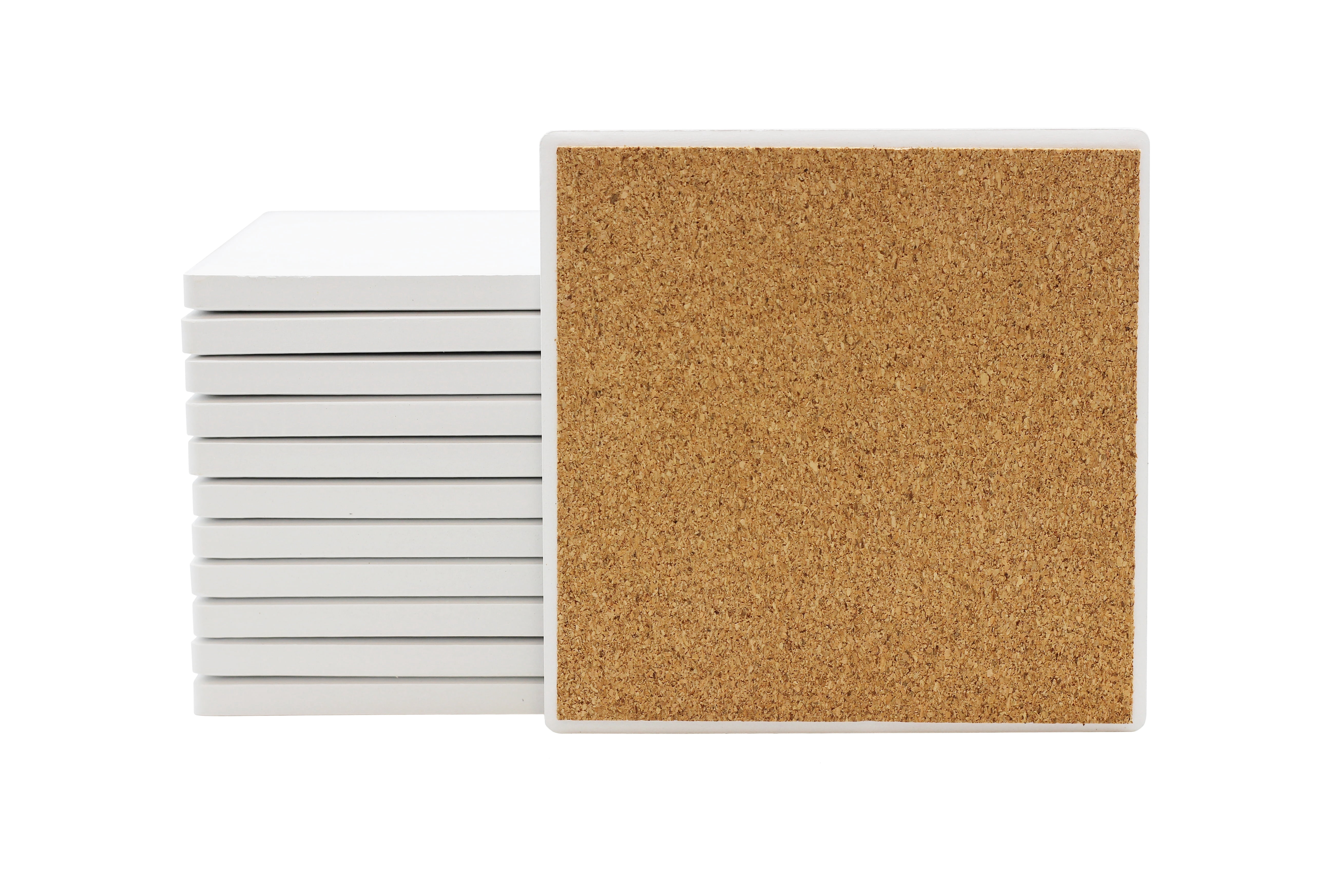 Creative Hobbies Ceramic Tiles for Crafts & Coasters, 4" Sq, 12 Pack ...