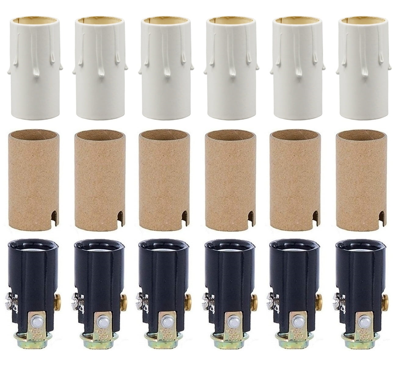 Creative Hobbies Chandelier Lighting Fixture Socket Kit, Candelabra E ...