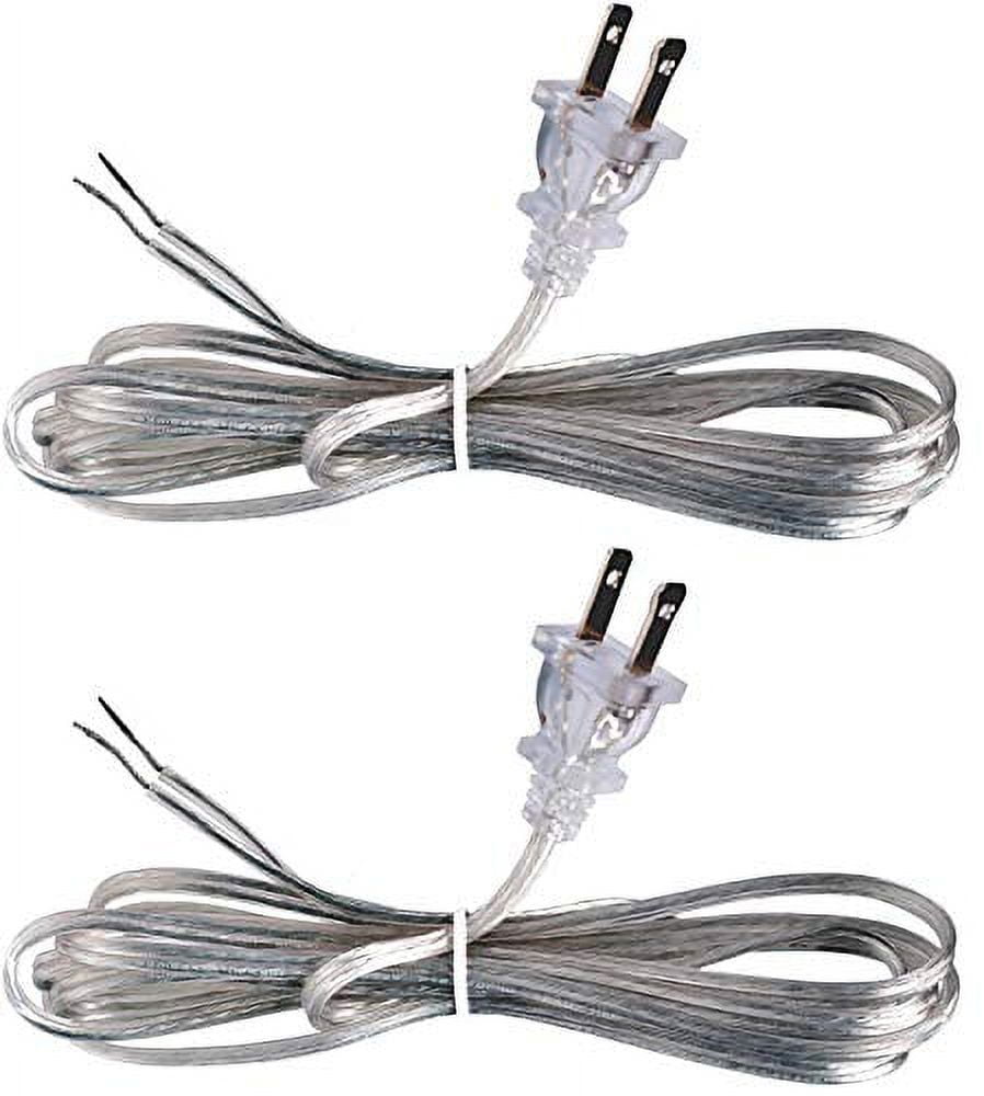 Creative Hobbies Clear Silver Lamp Cord, 8 Foot Long, Replacement Lamp ...
