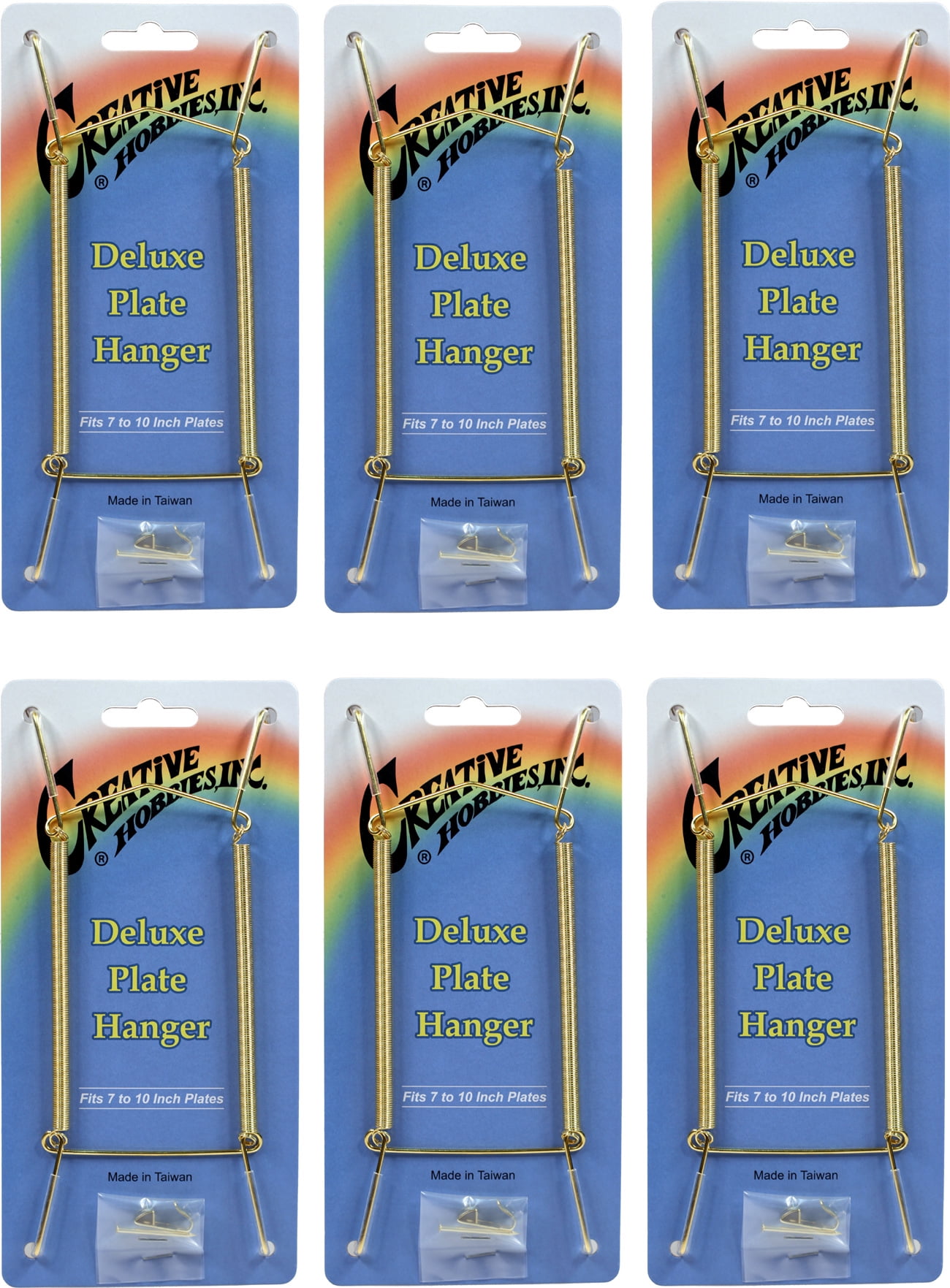 Creative Hobbies Deluxe Plate Display Hangers, Spring Style, Expandable ...
