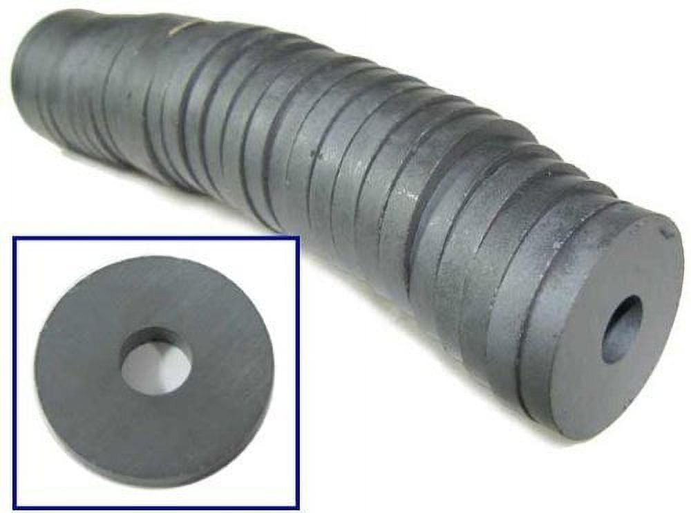 Creative Hobbies Round Ceramic Ferrite Ring Magnets, 29 Pack, 1.25 in ...