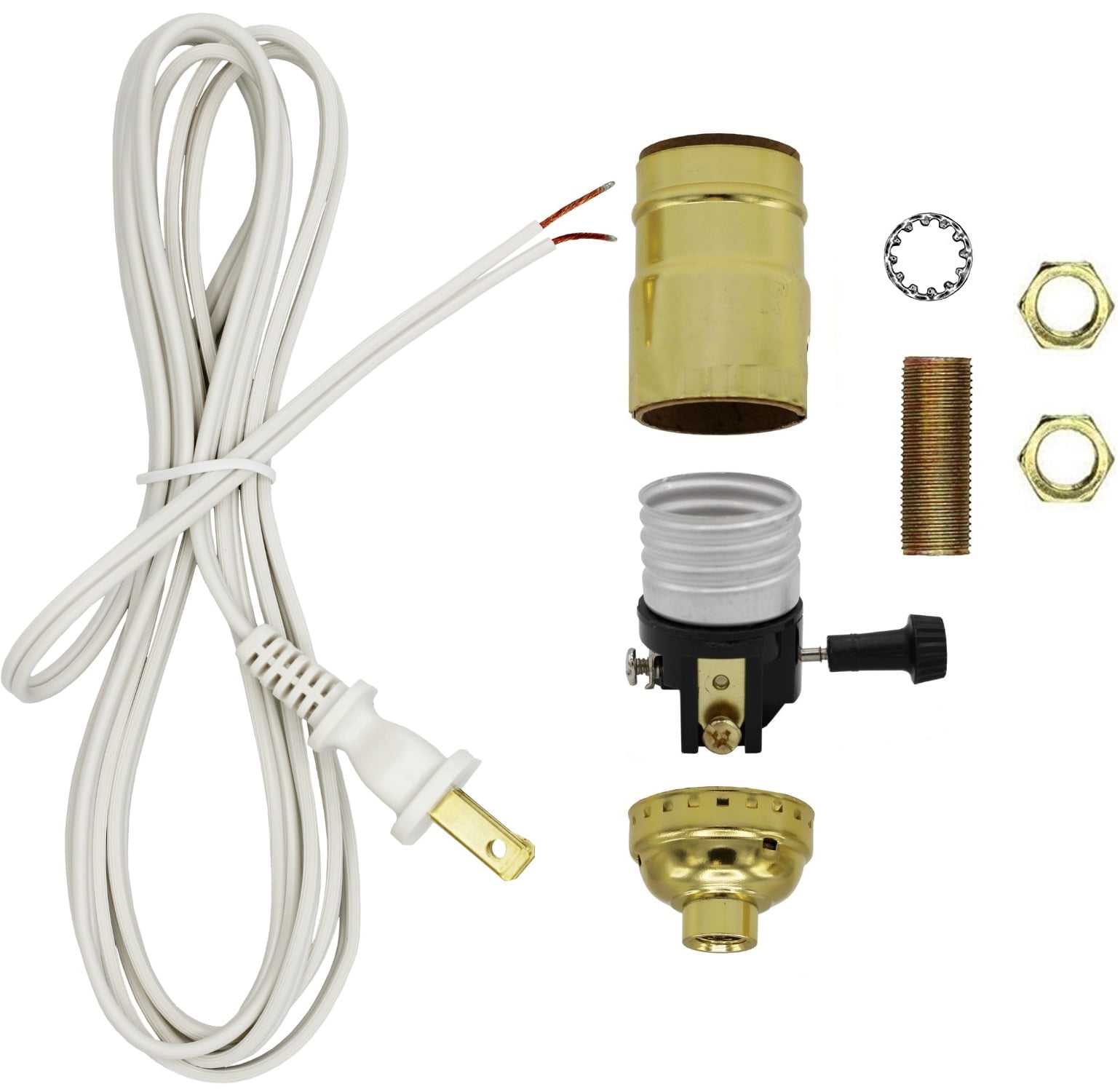 Creative Hobbies DIY Lamp Making or Repair Kit - Includes 3 Way Socket ...