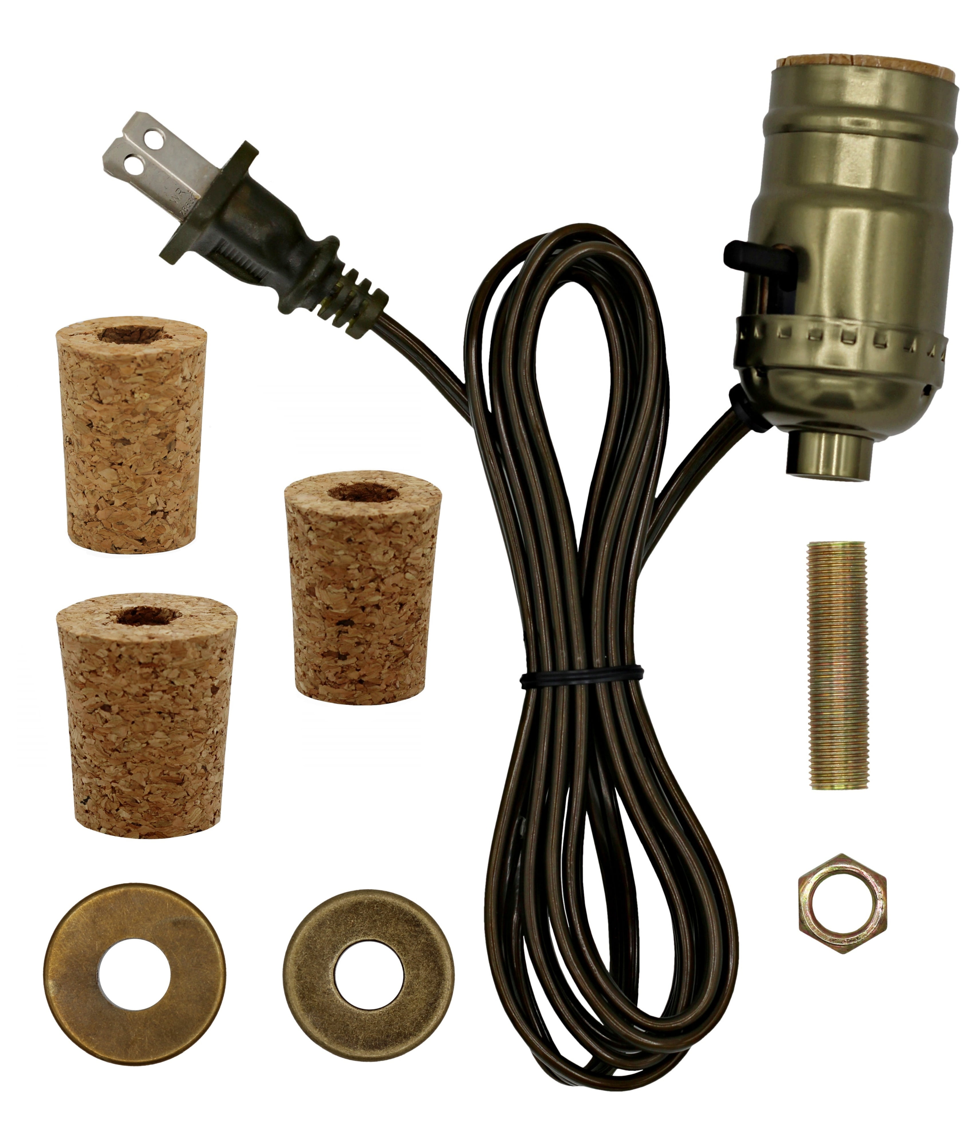 Creative Hobbies Pre-Wired Bottle Lamp Kit, Easily Convert Any Bottle ...