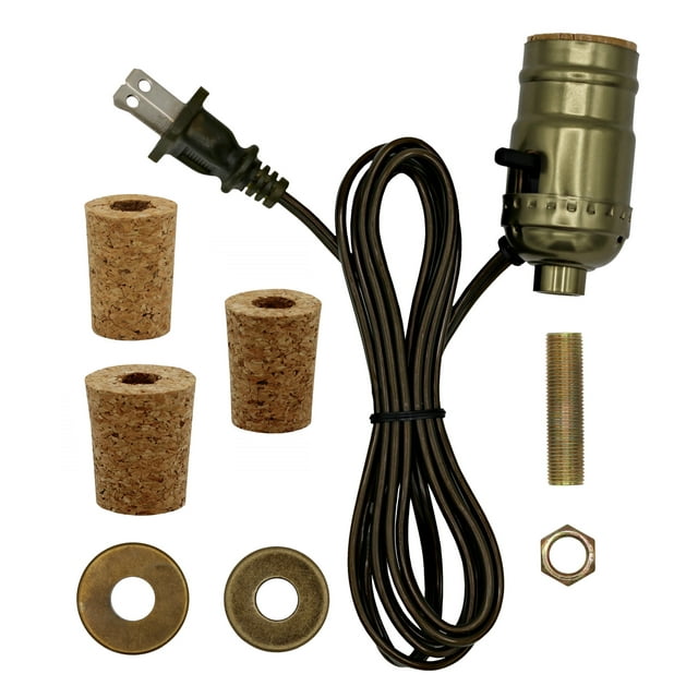 Creative Hobbies Pre-Wired Bottle Lamp Kit, Easily Convert Any Bottle ...