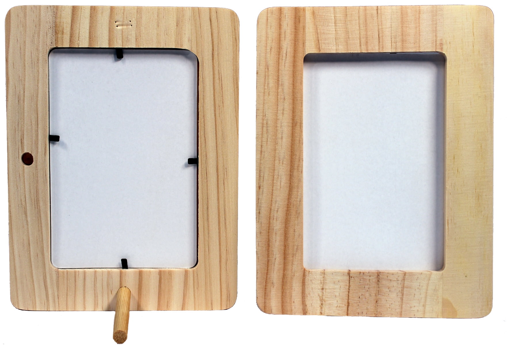 Creative Hobbies® Unfinished 1/2 Inch Thick Wood Craft Picture Frame ...