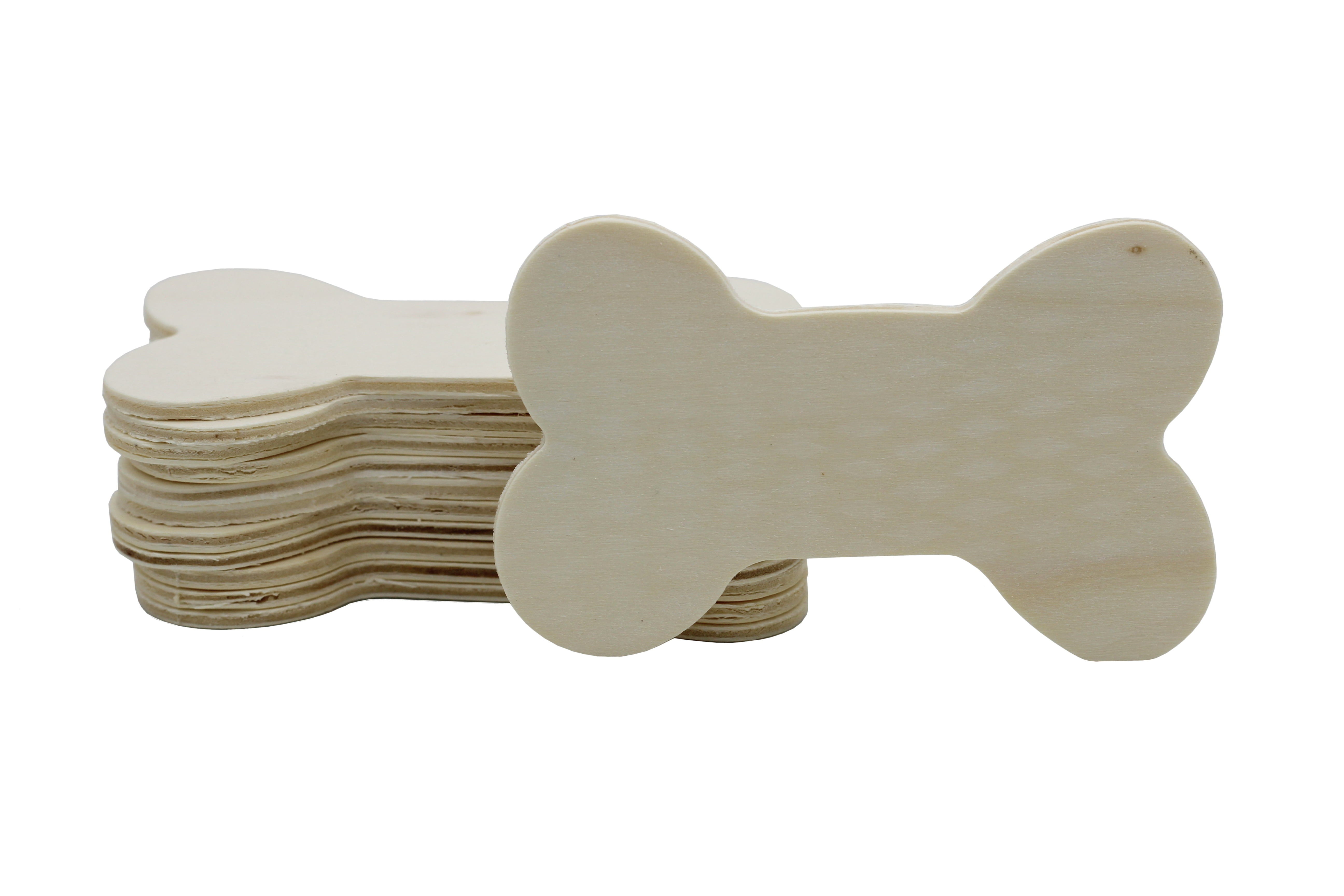 Creative Hobbies Wood Dog Bone Cutouts, 3.5 Inch Unfinished Ready to ...