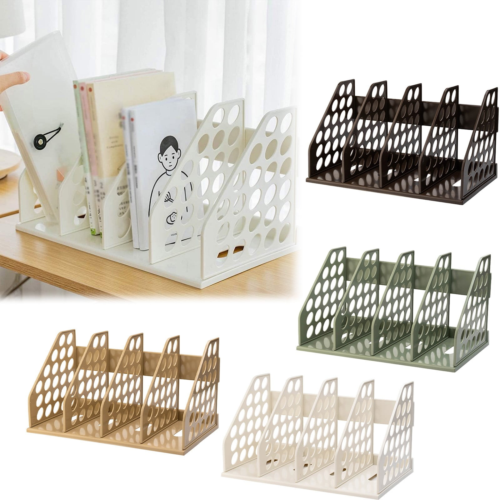 Creative Hollow Book Stand Coffee Color Creative Hollow Bookstand ...