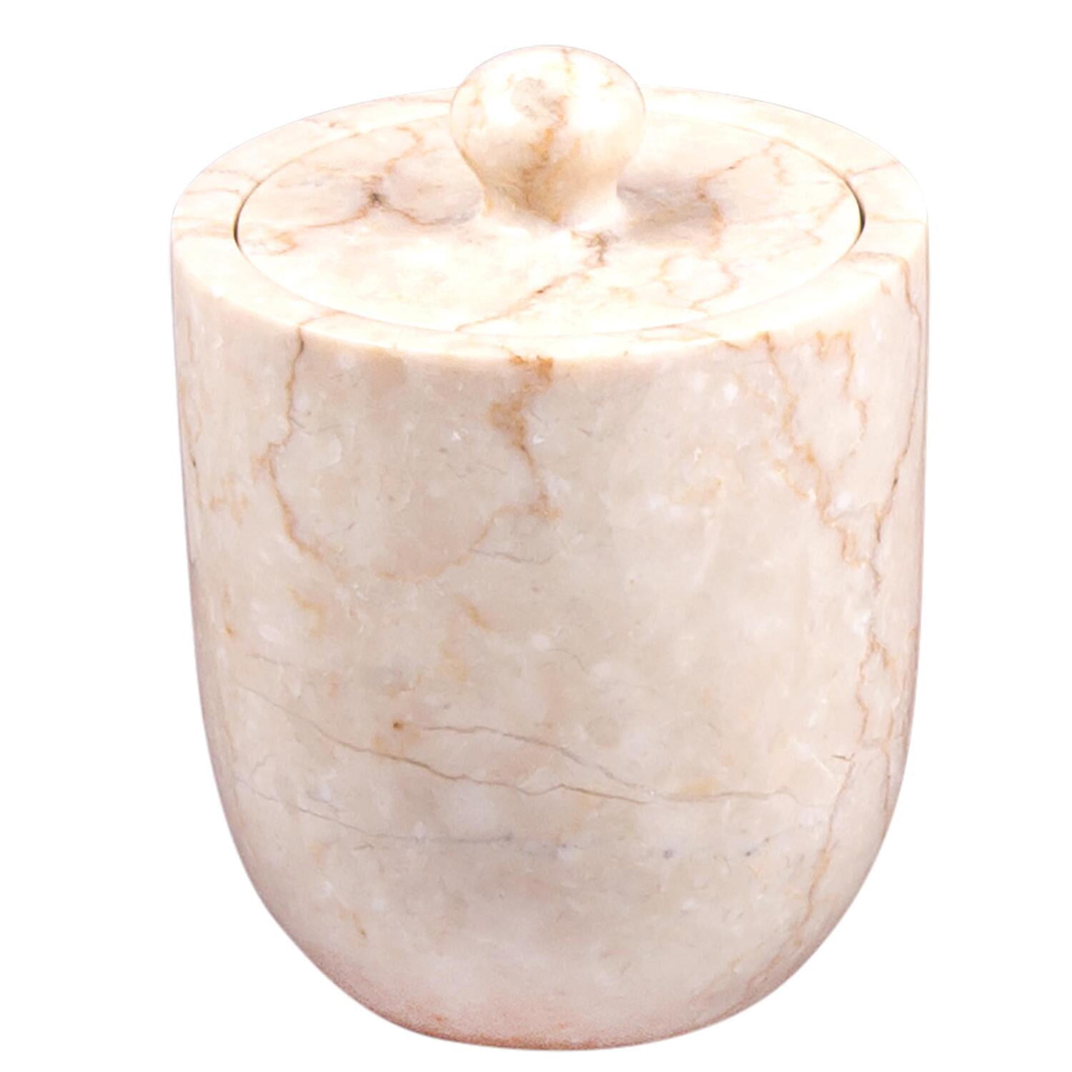 Creative Home Champagne Marble Bullet Cotton Ball Holder - Walmart.com