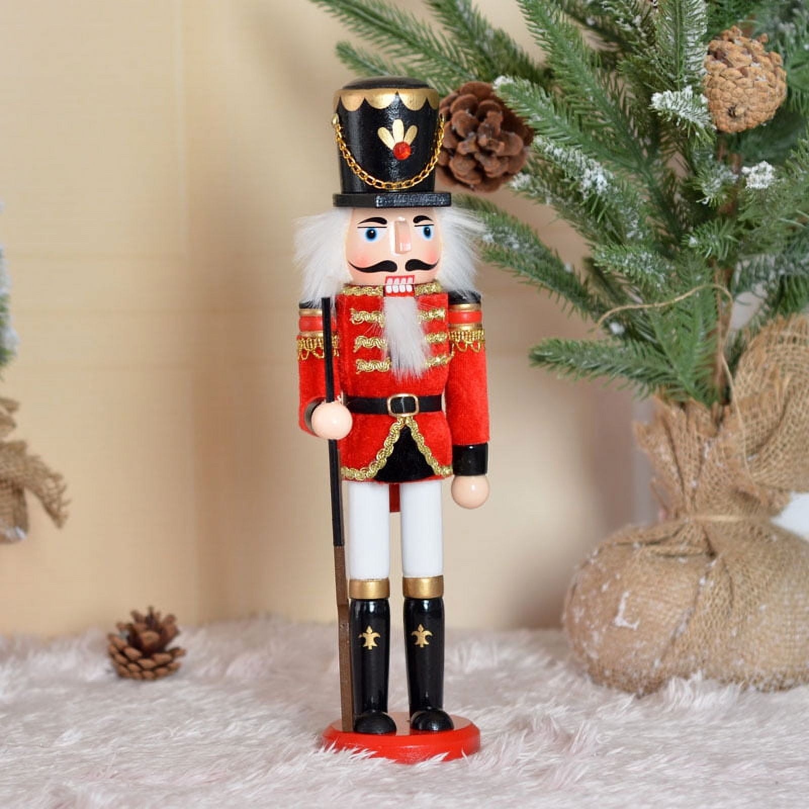 Creative Home Exotic Crafts Decoration Nutcracker Solid Wood Cloth ...
