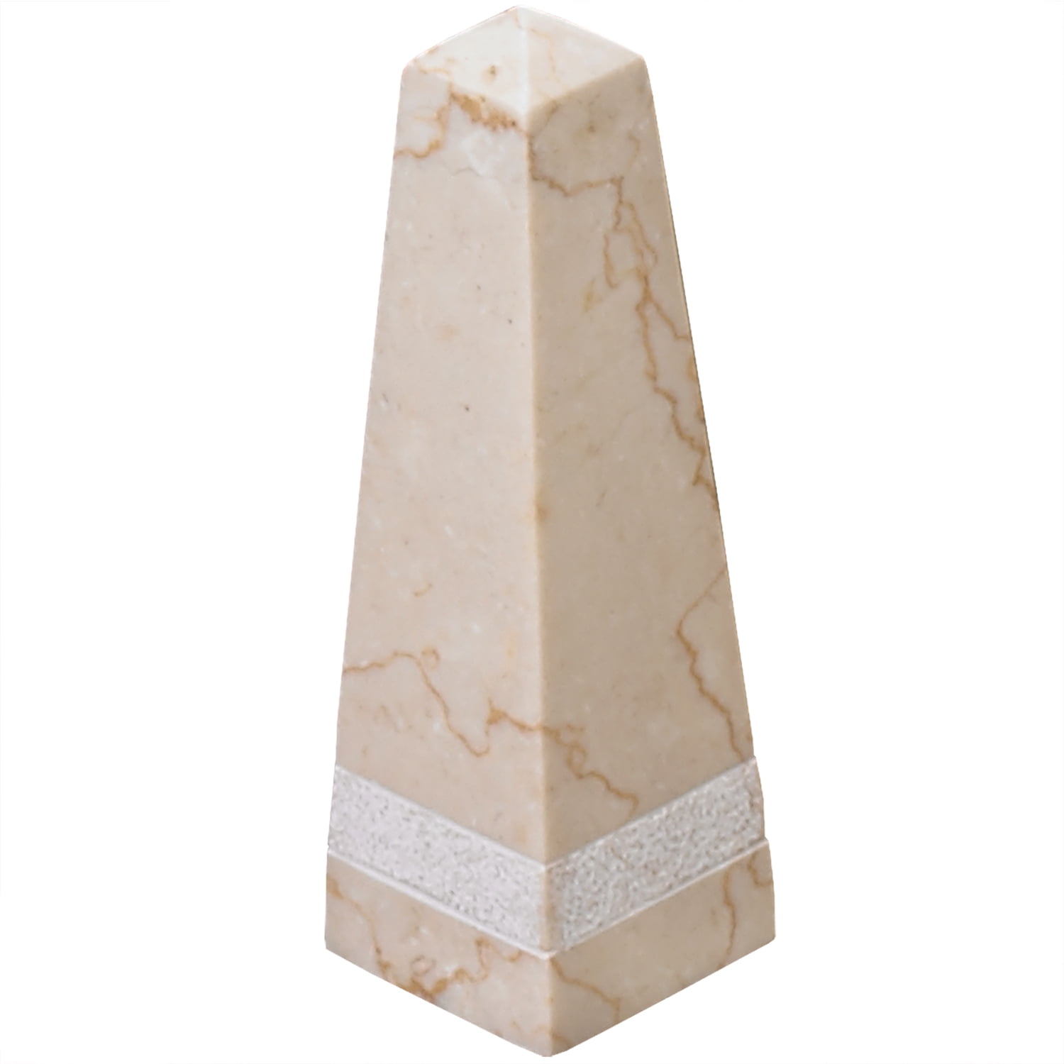 Creative Home Genuine Champagne Marble 10" Obelisk, Paper Weight with ...