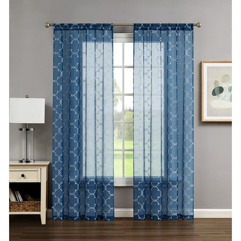 Contemporary White Window Curtains Design Ideas