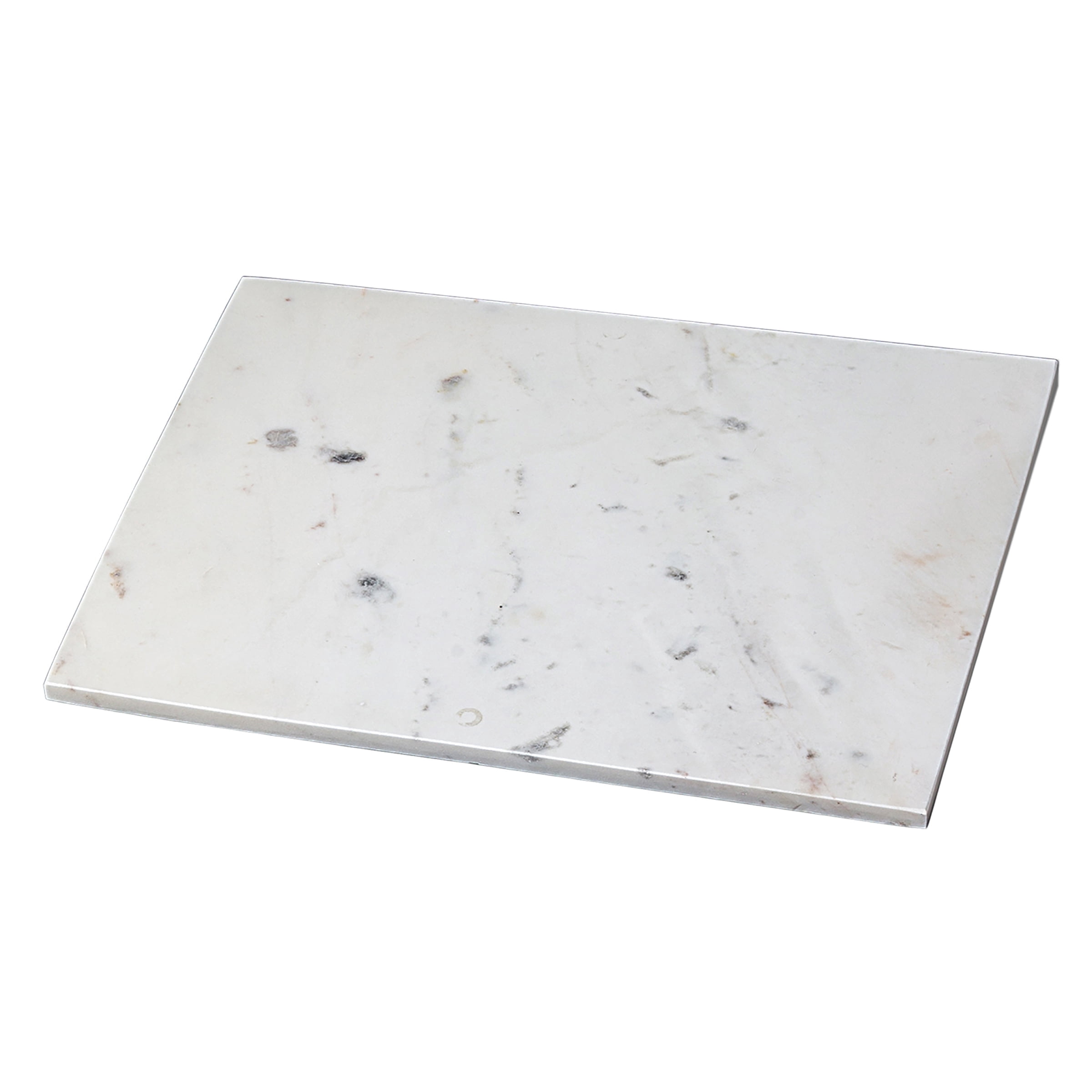 Creative Home 12" x 18" Natural White Marble Rectangular Pastry ...