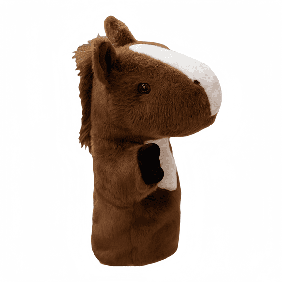 Creative Horse Stuffed Animal Plush Puppet，Soft Plush Puppet for ...