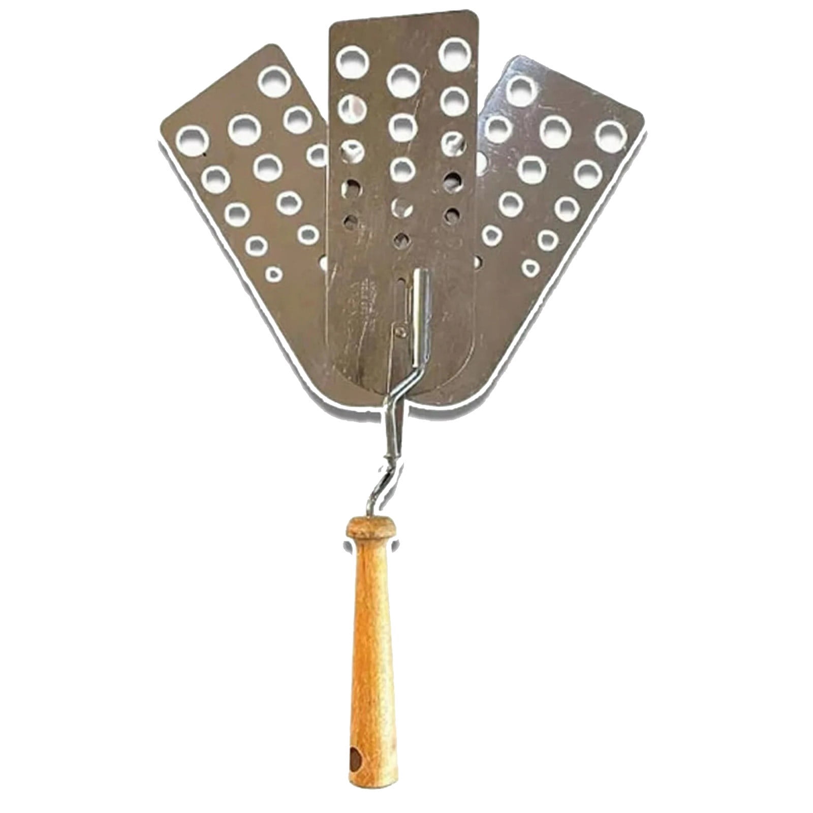 Creative Hot Meat Patty Flip Spatula With Wooden Handle, Stainless ...