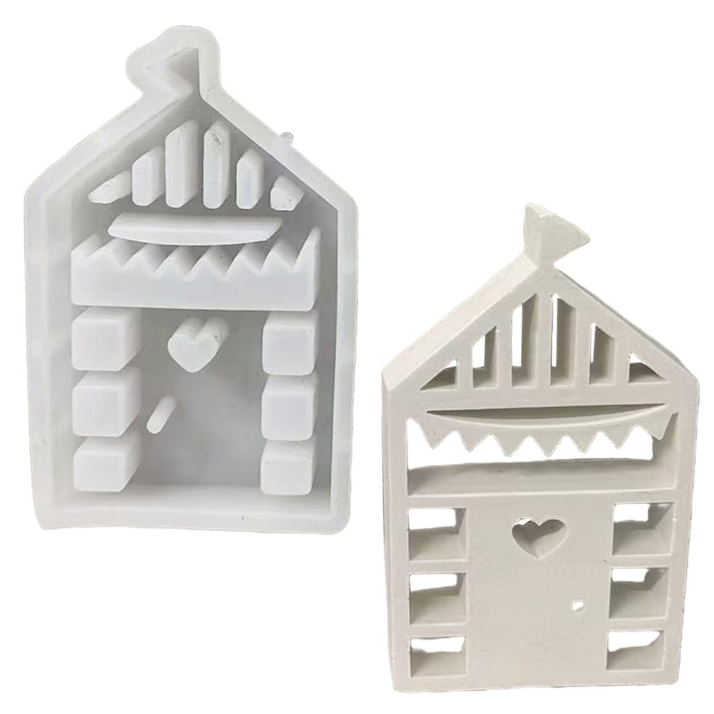 Creative House Ornament Moulds Silicone Crafting Mold Resin Art Moulds ...