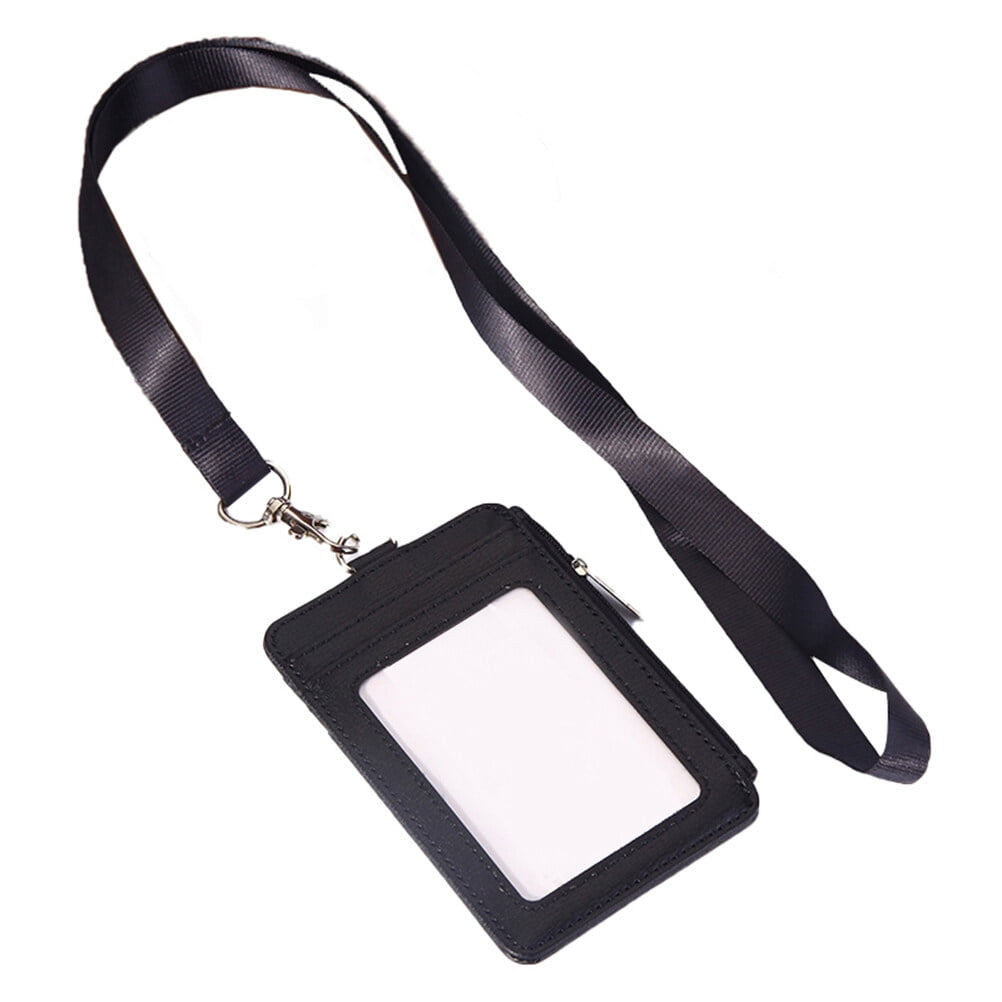 RENACLIPY Id Badge Holder Rope Holder Storage Pocket in Black - Walmart.com