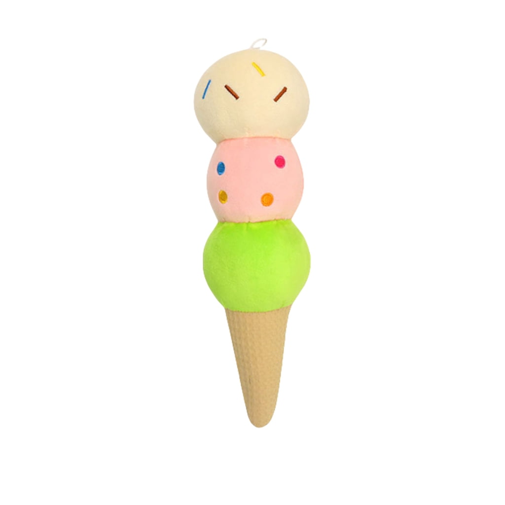 Creative Ice Cream Plush Massage Hammer Soft Stress Relief Toy For Home ...