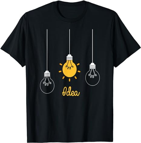 Creative - Idea - Inspiration - Light bulb T-Shirt - Walmart.com