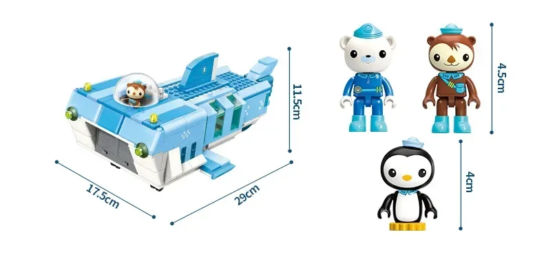 Creative Ideas Octonauts Octopus Building Block Octopod Gup Submarine ...