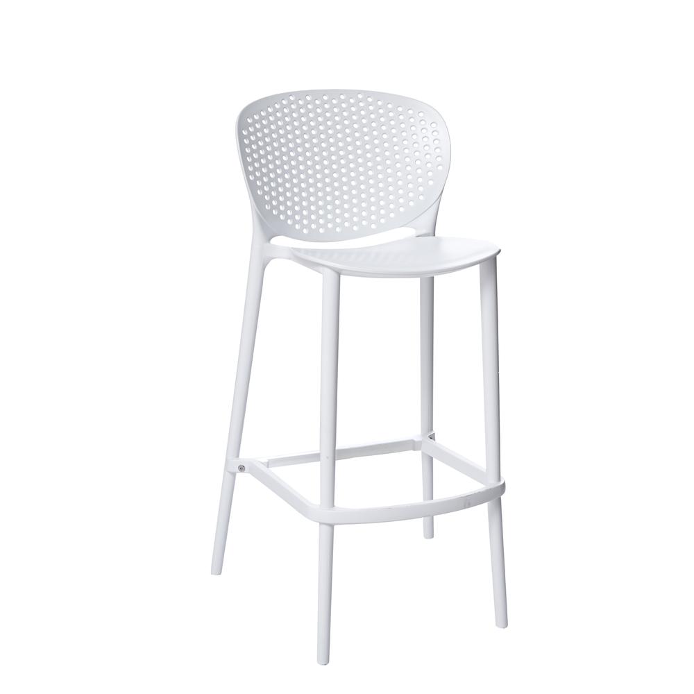 Creative Images STACKABLE BARSTOOL 26", Set of 4, White - Walmart.com
