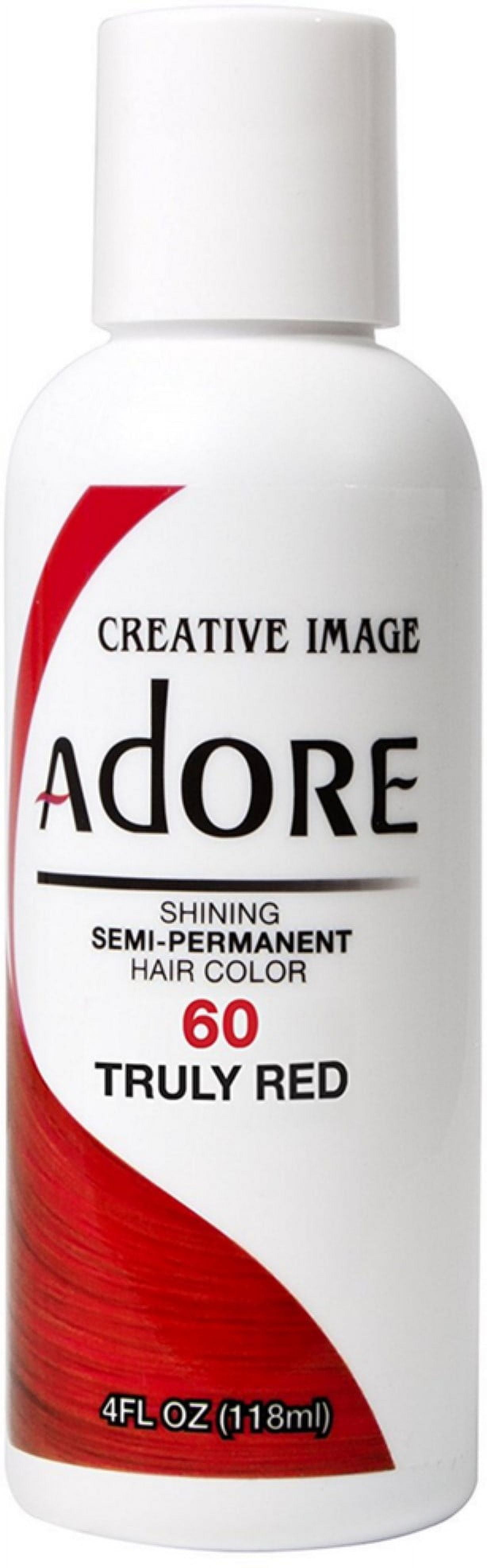 Creative Images Systems Adore Semi-Permanent Hair Color, Truly Red, 4 ...
