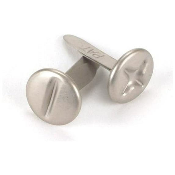 Creative Impressions Metal Paper Fasteners 10mm 25/Pkg-Screw Heads ...
